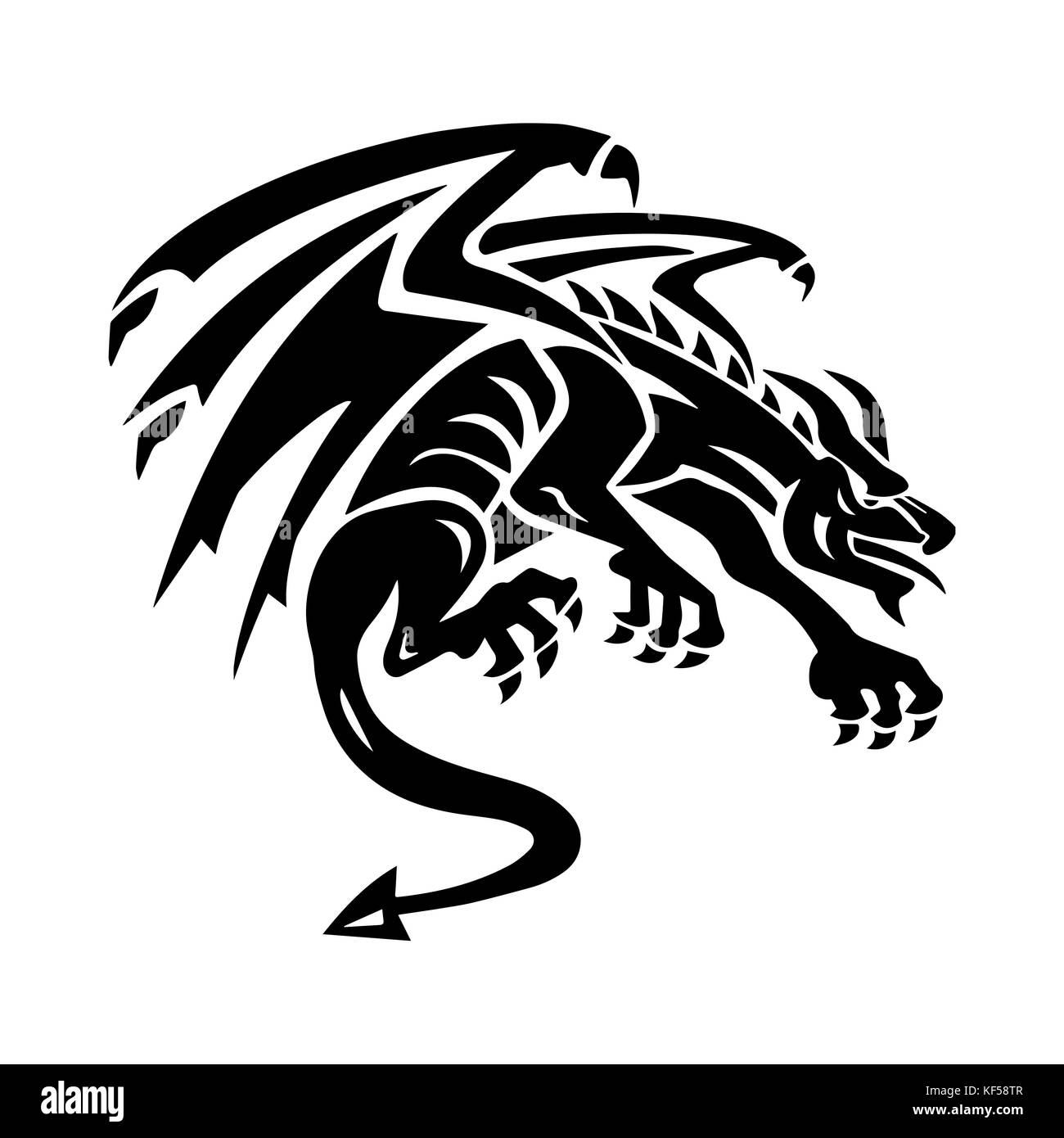 Dragon vector design Stock Photo - Alamy
