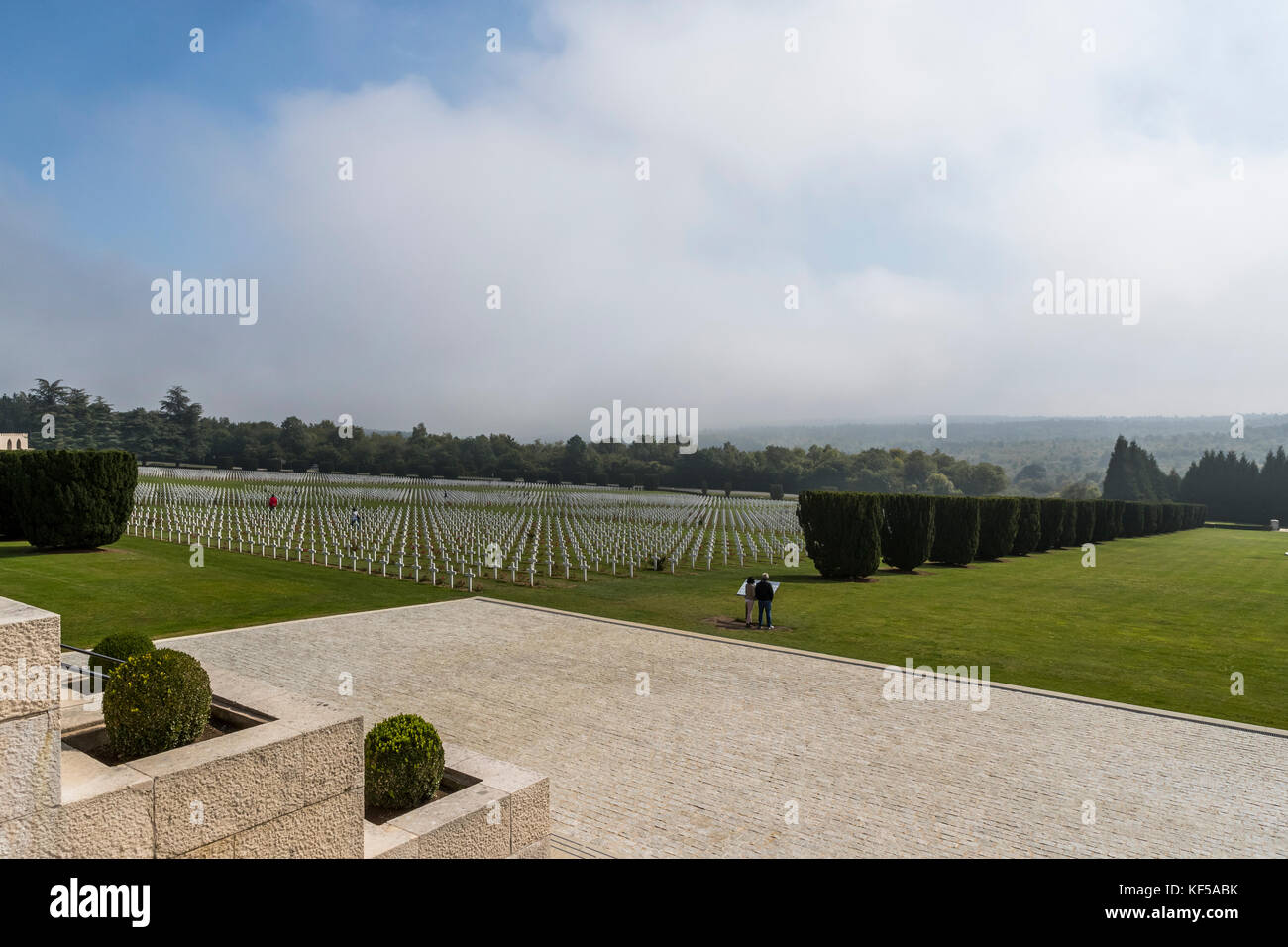 The Douaumont ossuary, national cemetery and memorial site, including ...