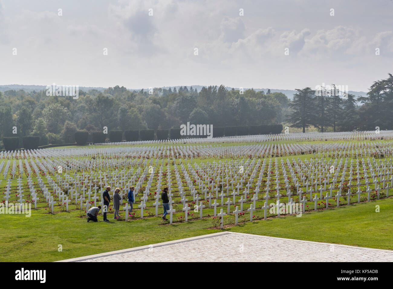 The Douaumont ossuary, national cemetery and memorial site, including ...