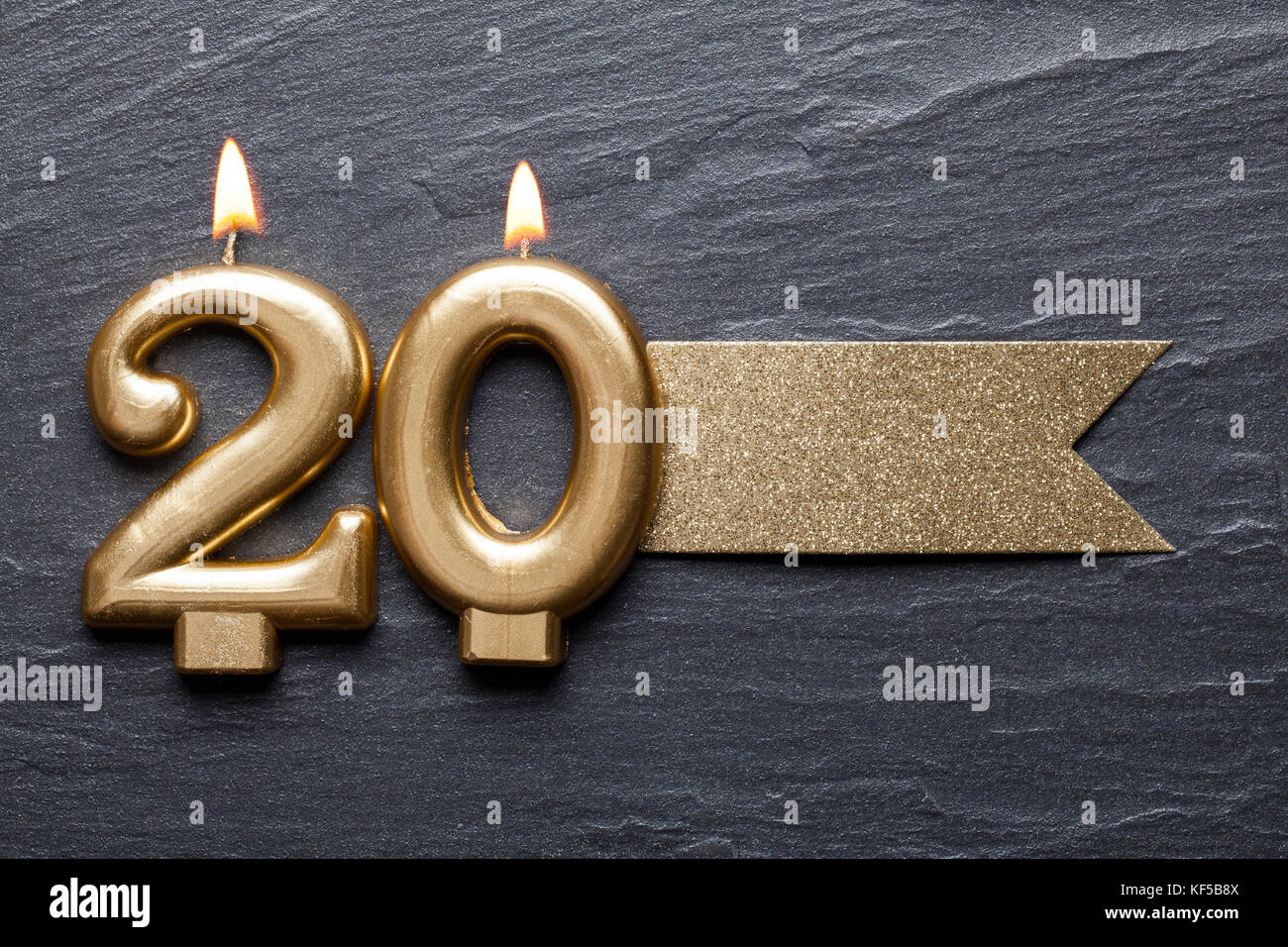 Happy birthday candle 20 hi-res stock photography and images - Alamy