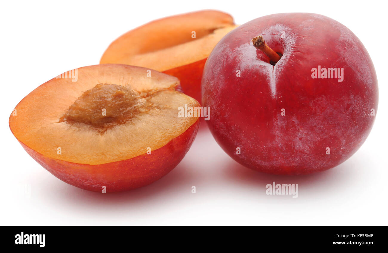 Fresh ripe plums over Cut Out Stock Images & Pictures - Alamy