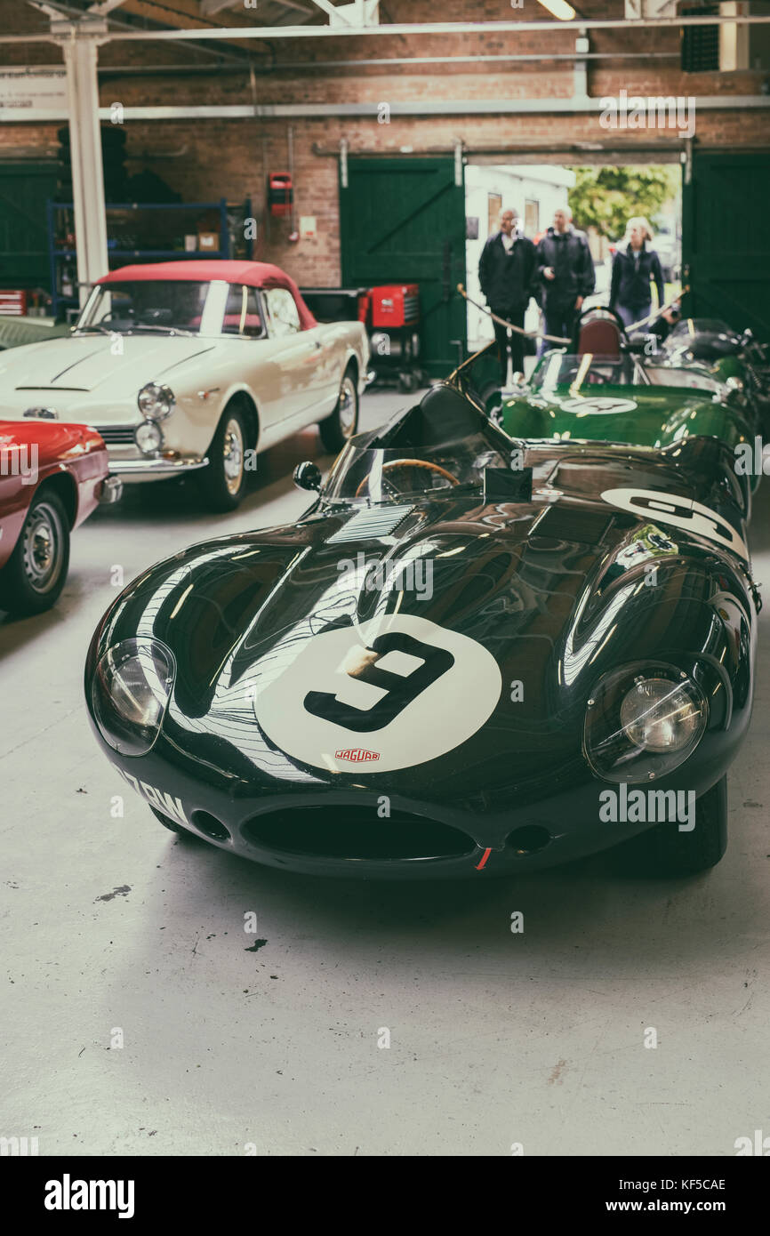 Jaguar racing car in restoration hi-res stock photography and images ...