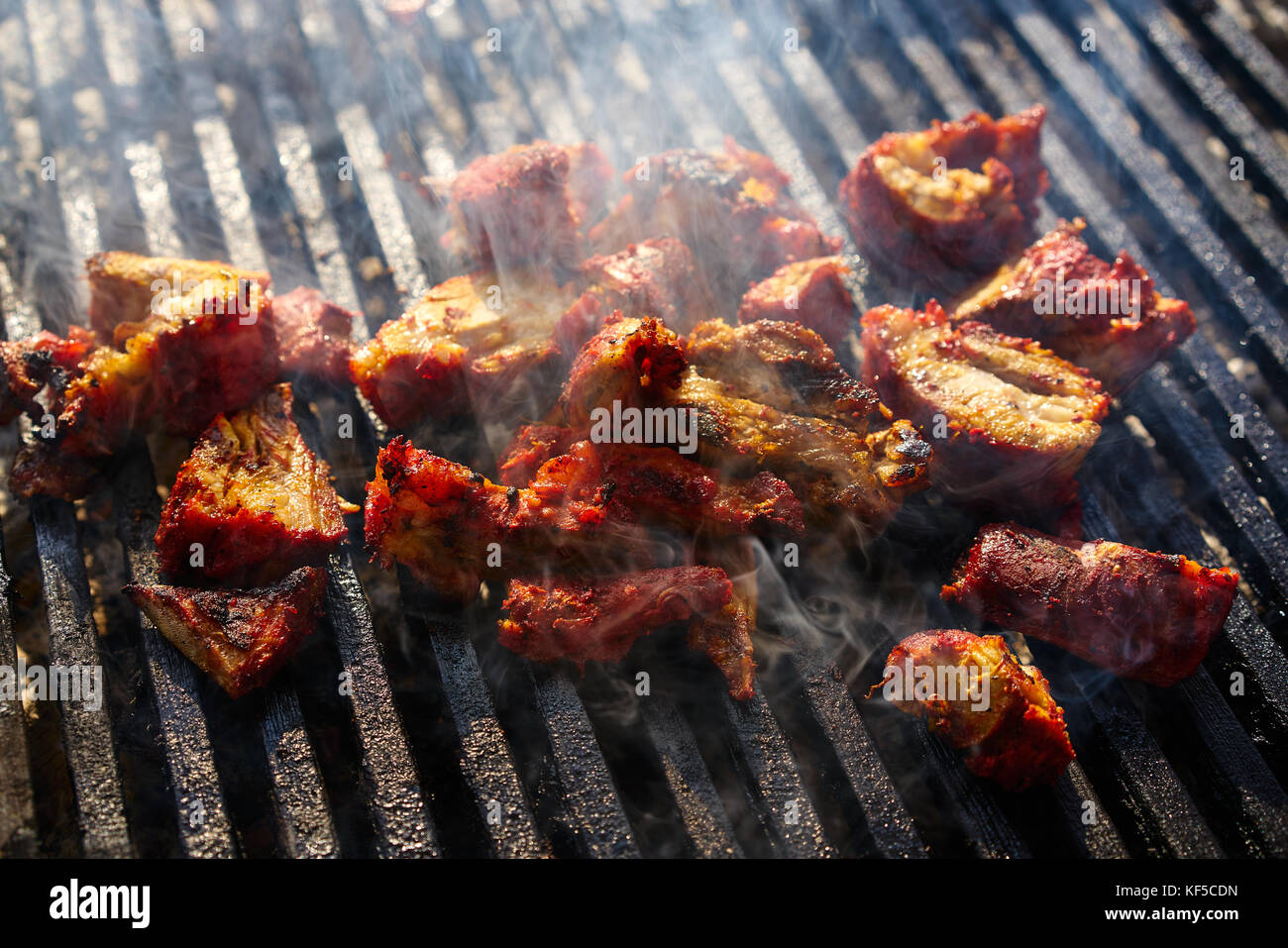 Al Pastor meat barbecue in Riviera Maya of Mexico Stock Photo - Alamy