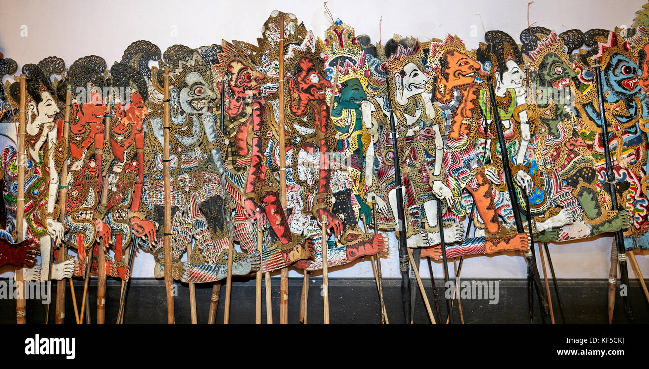 Balinese Shadow Puppets for Mahabharata performance. Setia Darma House ...