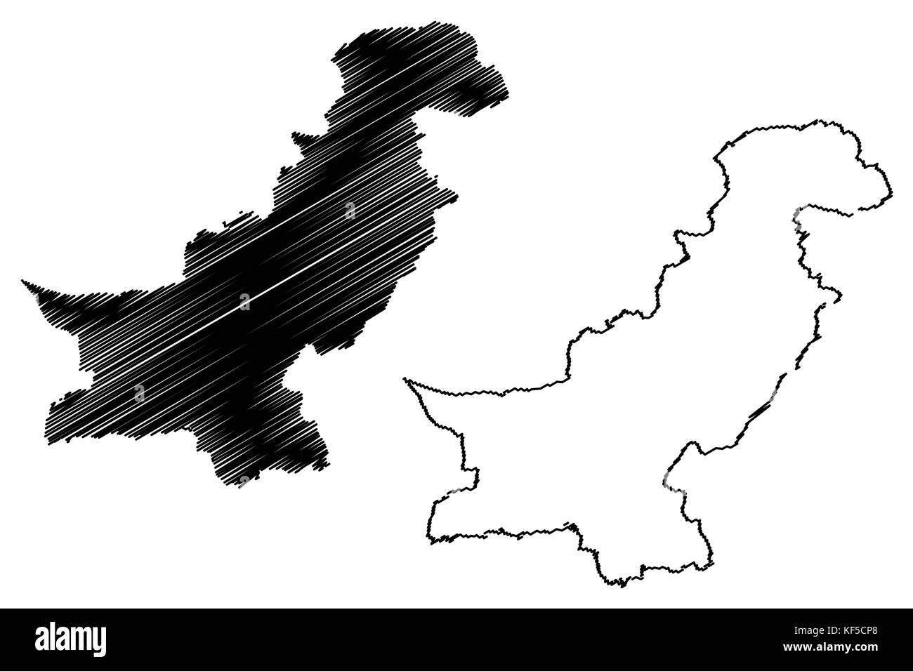 Pakistan map hi-res stock photography and images - Alamy