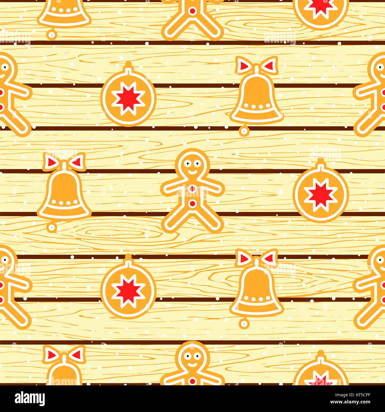 Gingerbread cookies on paper Stock Vector Images - Alamy
