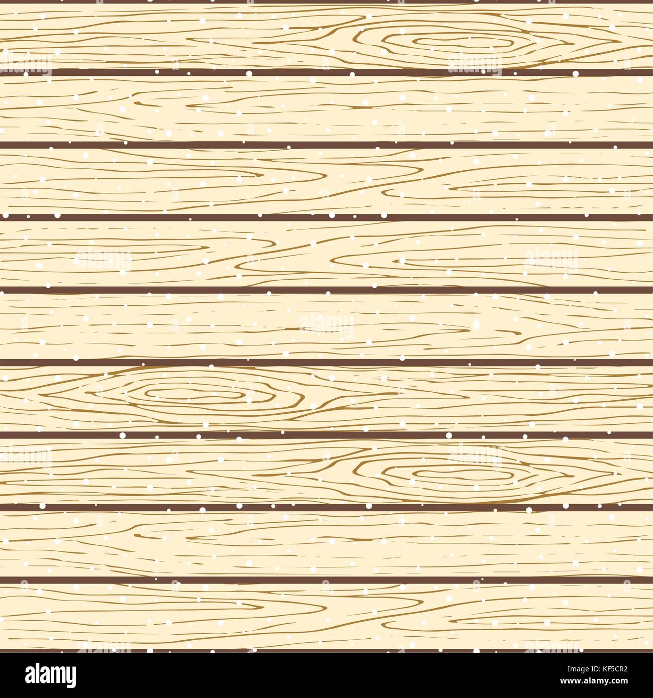 Seamless wood planks pattern. Tree bark texture vector snowy background ...