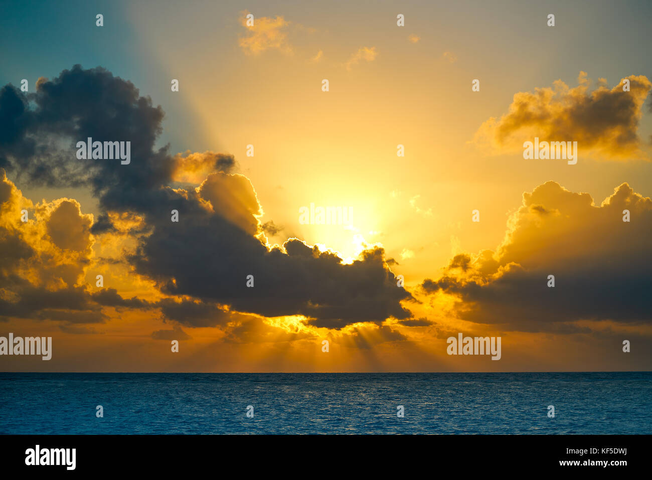 Riviera Maya sunrise beach at Mayan Mexico Stock Photo - Alamy