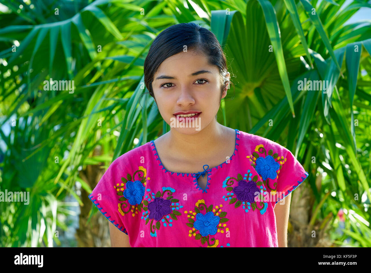 Attractive young mayan woman in hi-res stock photography and images - Alamy