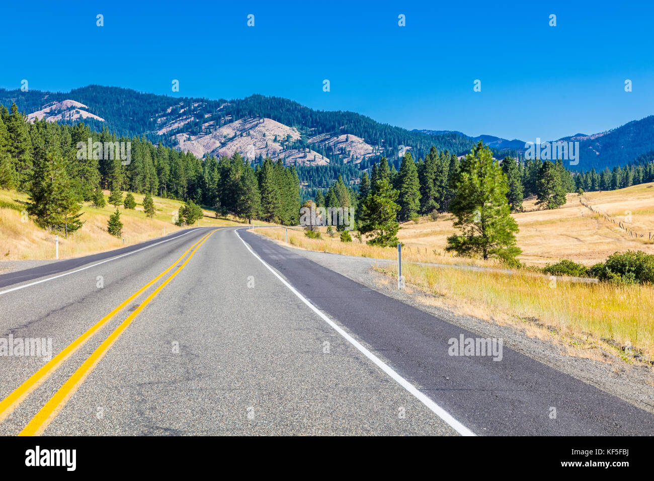 Rt 97 in north western Washington State in the United States Stock ...
