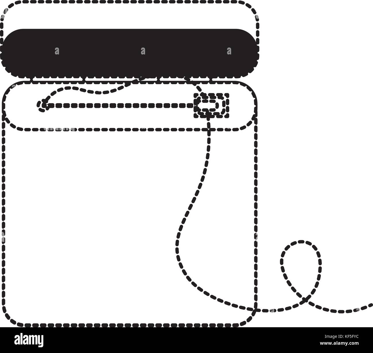 dental floss in black dotted silhouette Stock Vector Image & Art - Alamy