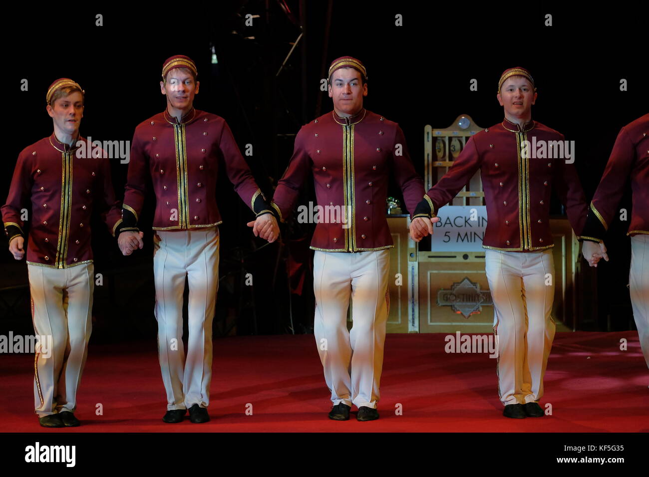 circus bell hop skipping clown Stock Photo - Alamy
