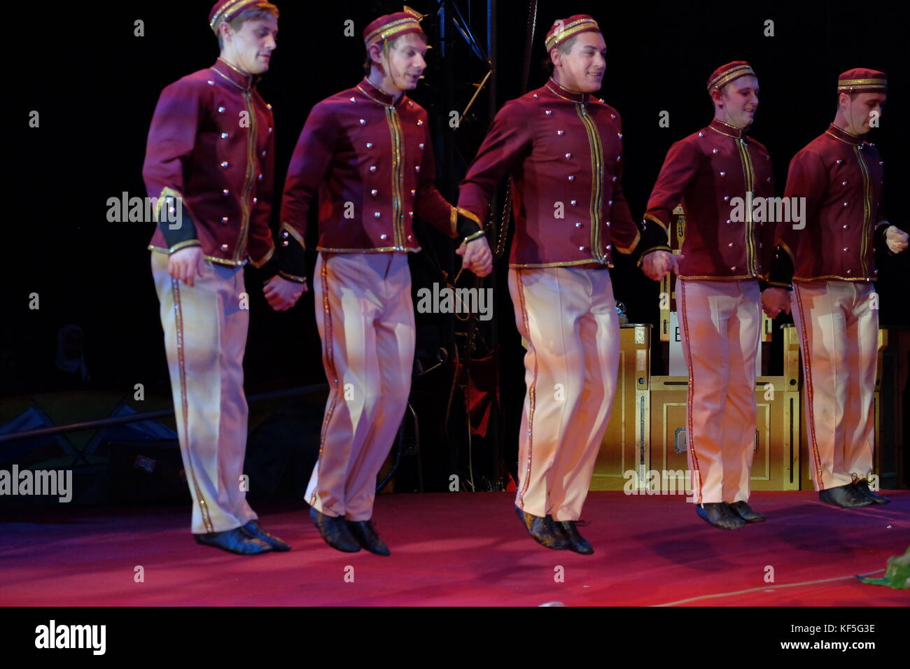 circus bell hop skipping clown Stock Photo - Alamy