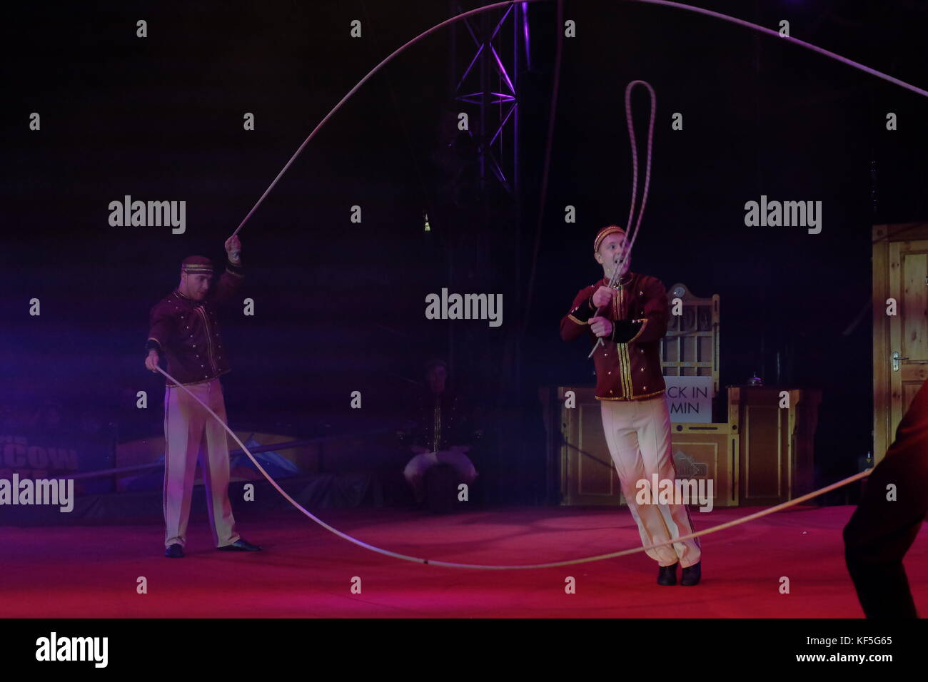 circus bell hop skipping clown Stock Photo - Alamy