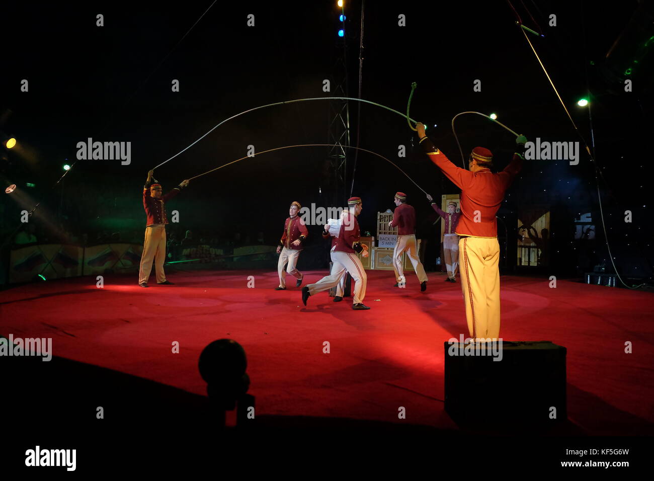 circus bell hop skipping clown Stock Photo - Alamy