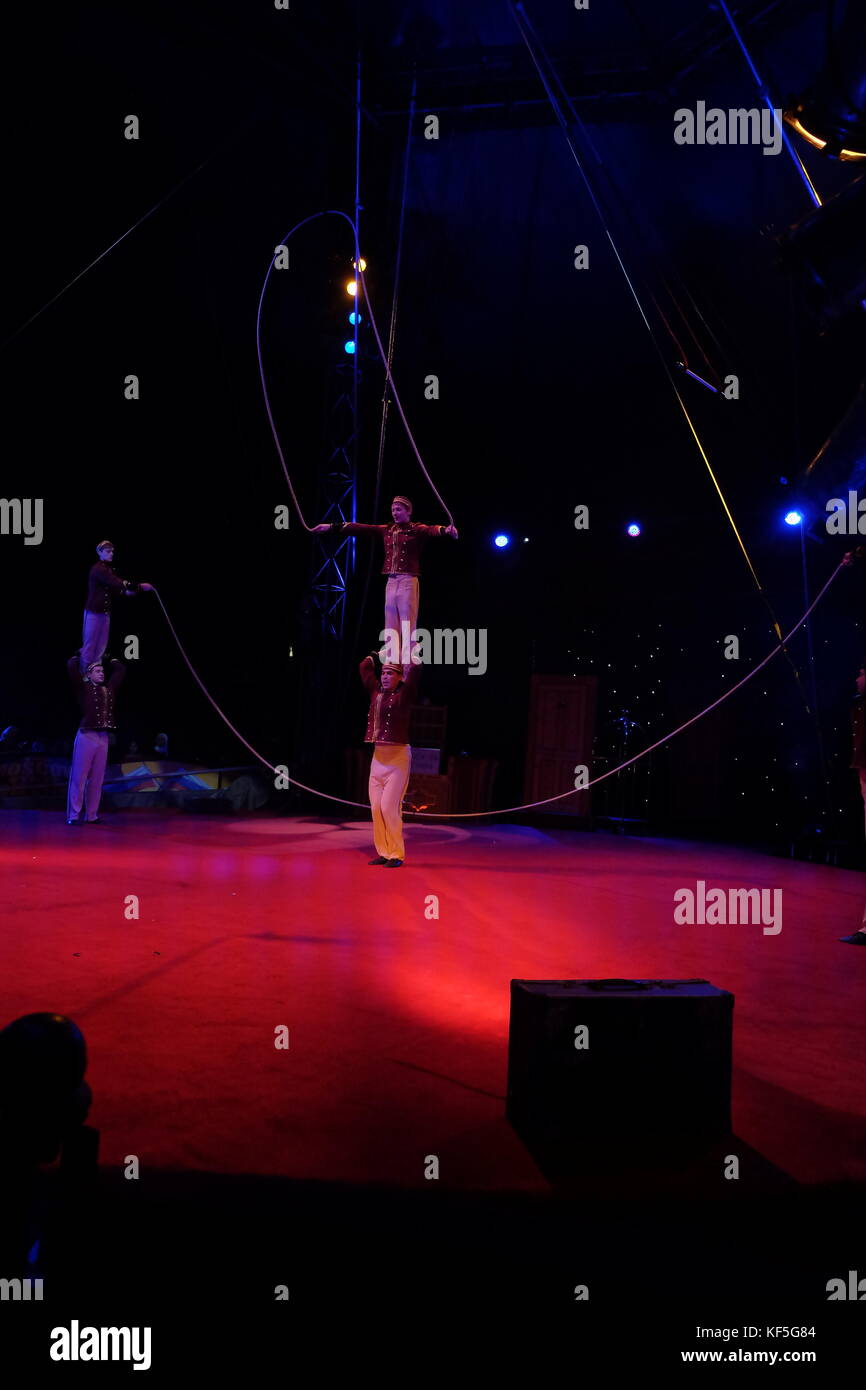 circus bell hop skipping clown Stock Photo - Alamy