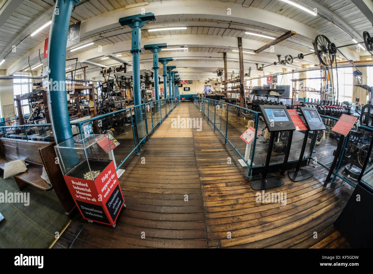 Textiles and Machinery on display at Bradford Industrial Museum, West ...