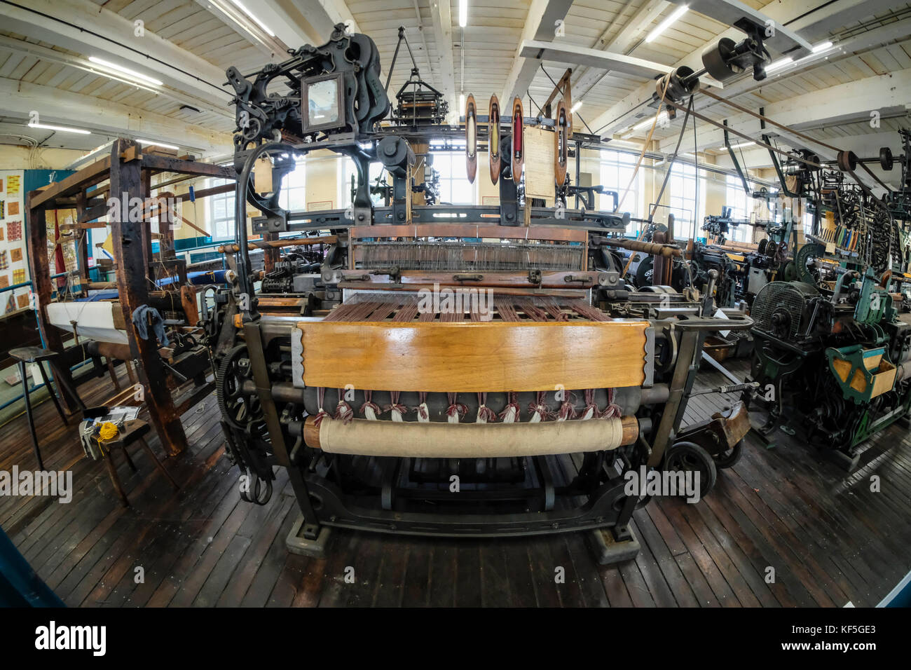Textiles and Machinery on display at Bradford Industrial Museum, West ...