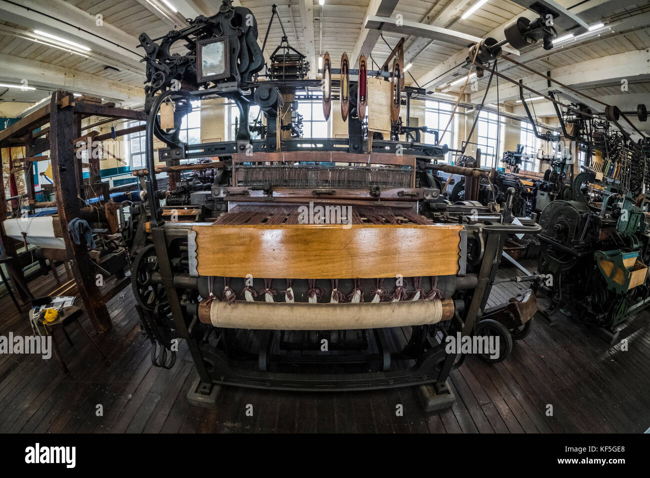 Textiles and Machinery on display at Bradford Industrial Museum, West ...