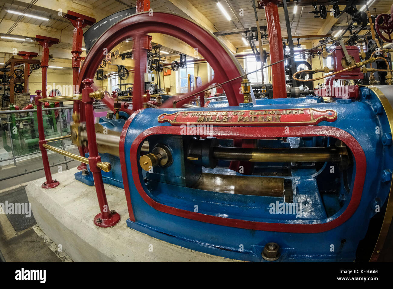 Machinery on display at Bradford Industrial Museum, West Yorkshire ...