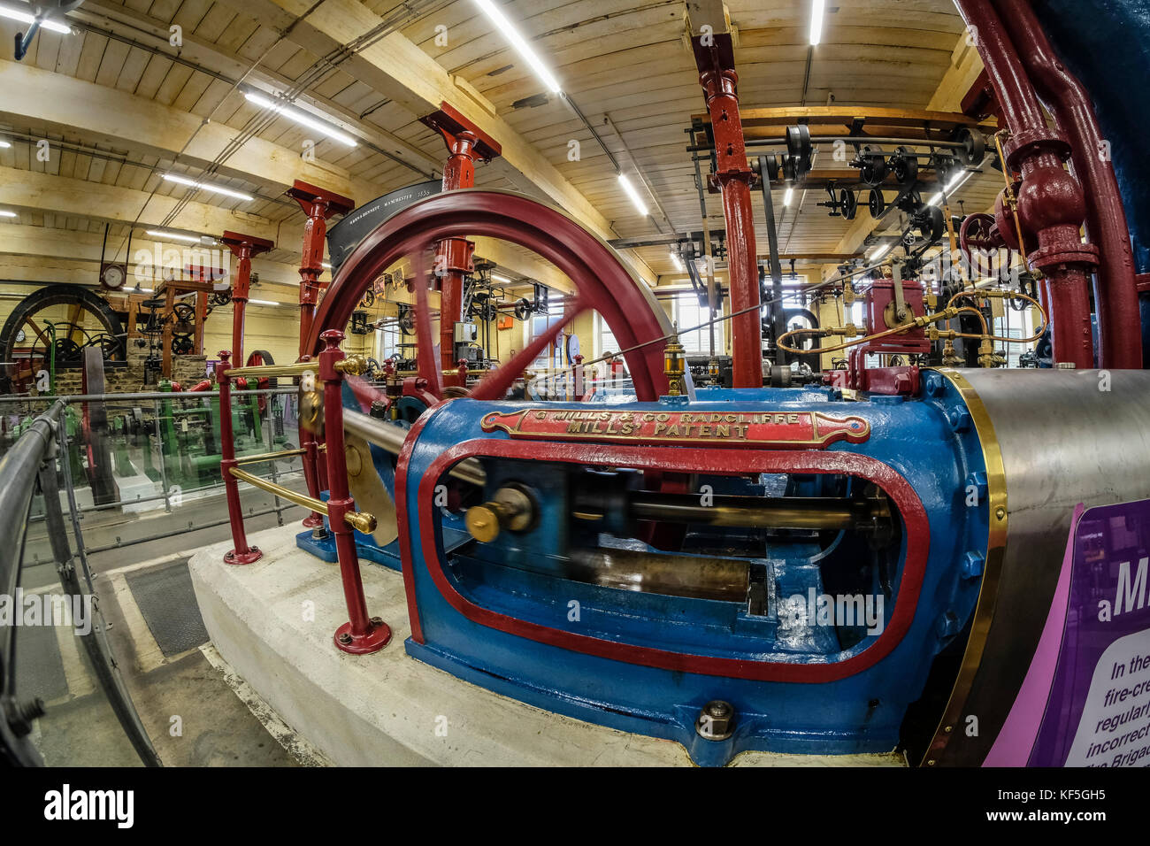 Machinery on display at Bradford Industrial Museum, West Yorkshire ...