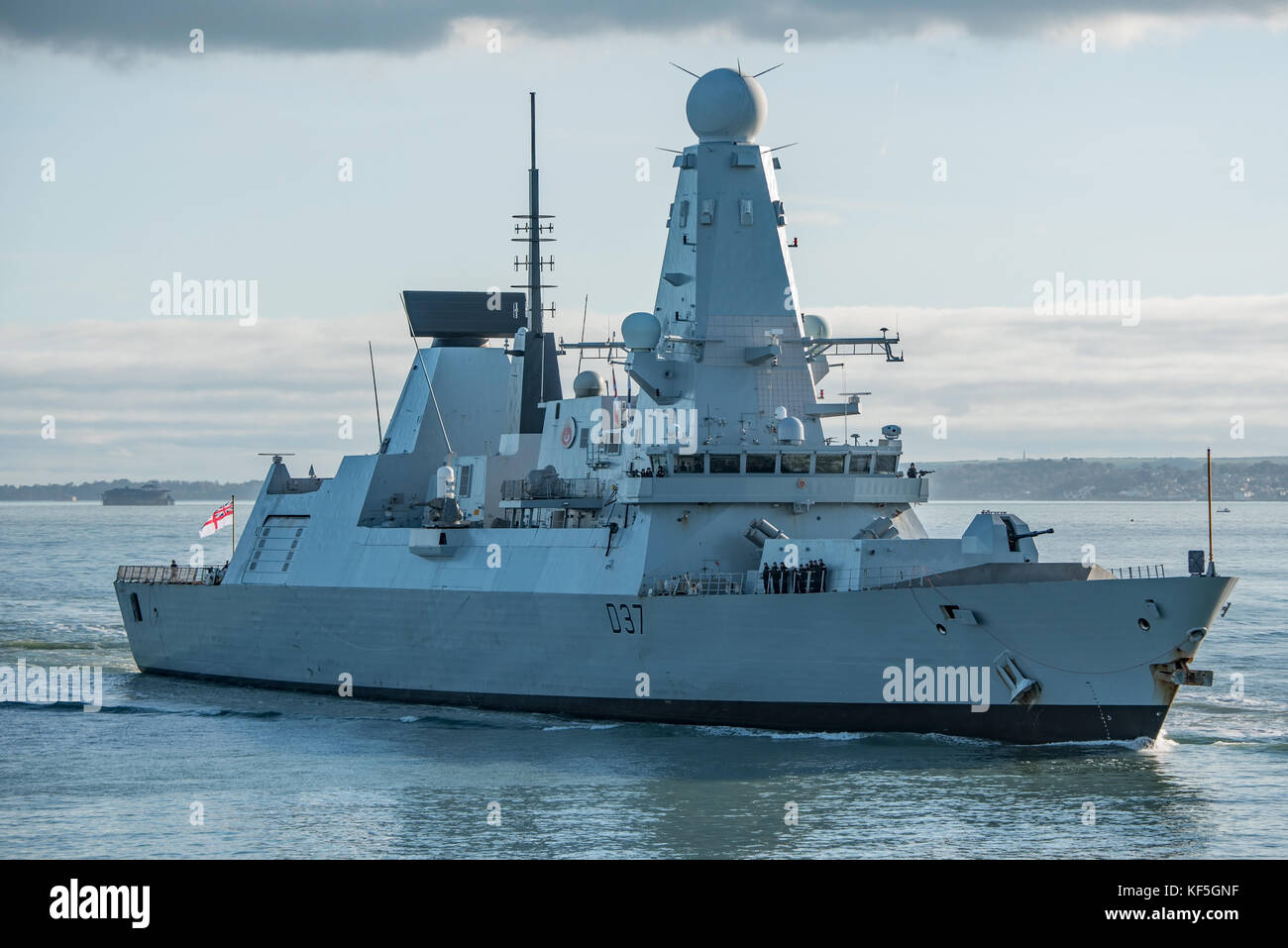 The British Royal Navy air defence warship, HMS Duncan (Type 45 ...