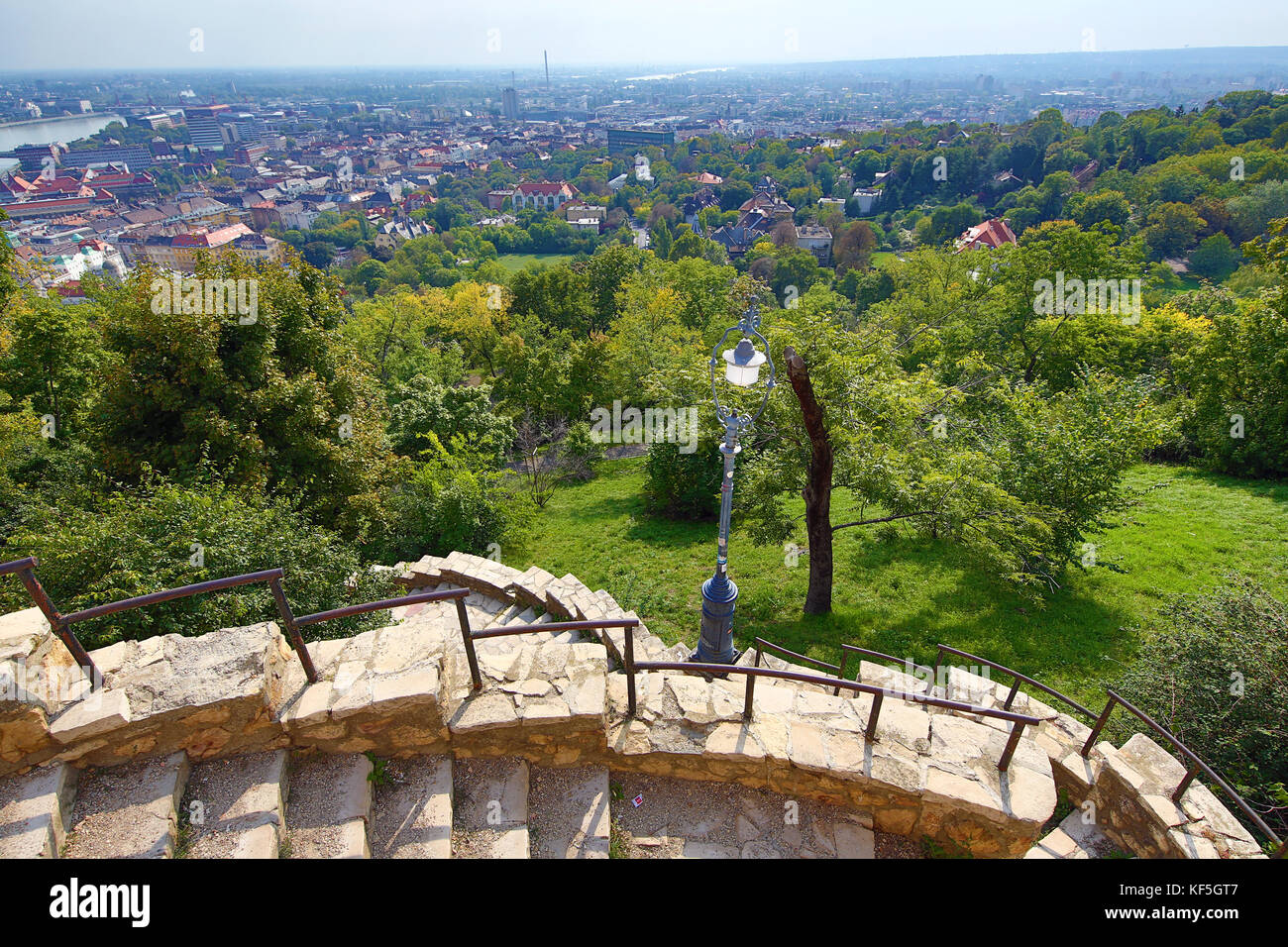View from Gellert Hill in Budapest, Hungary Stock Photo - Alamy