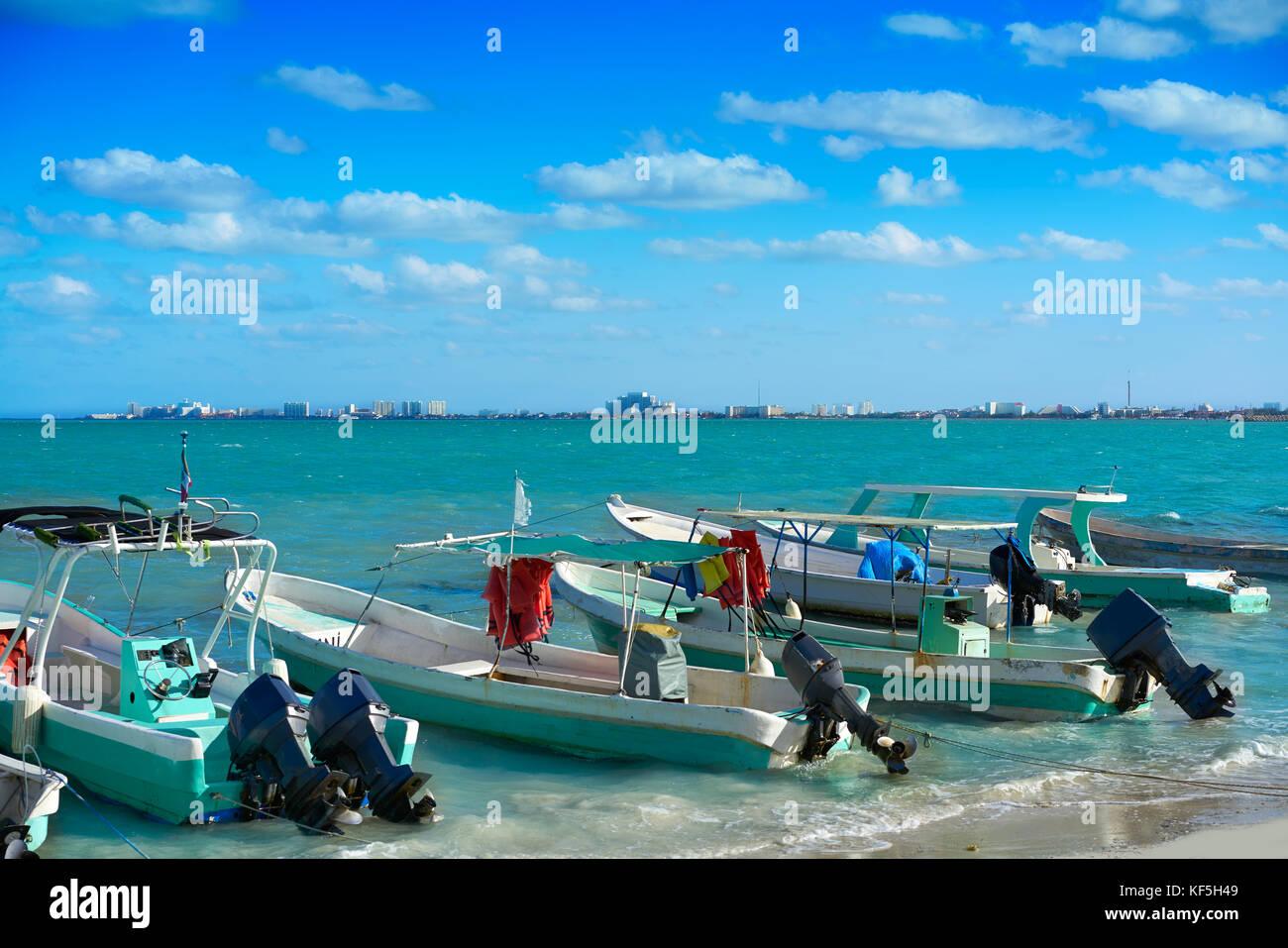 Cancun Puerto Juarez in Caribbean sea of Mexico Stock Photo - Alamy