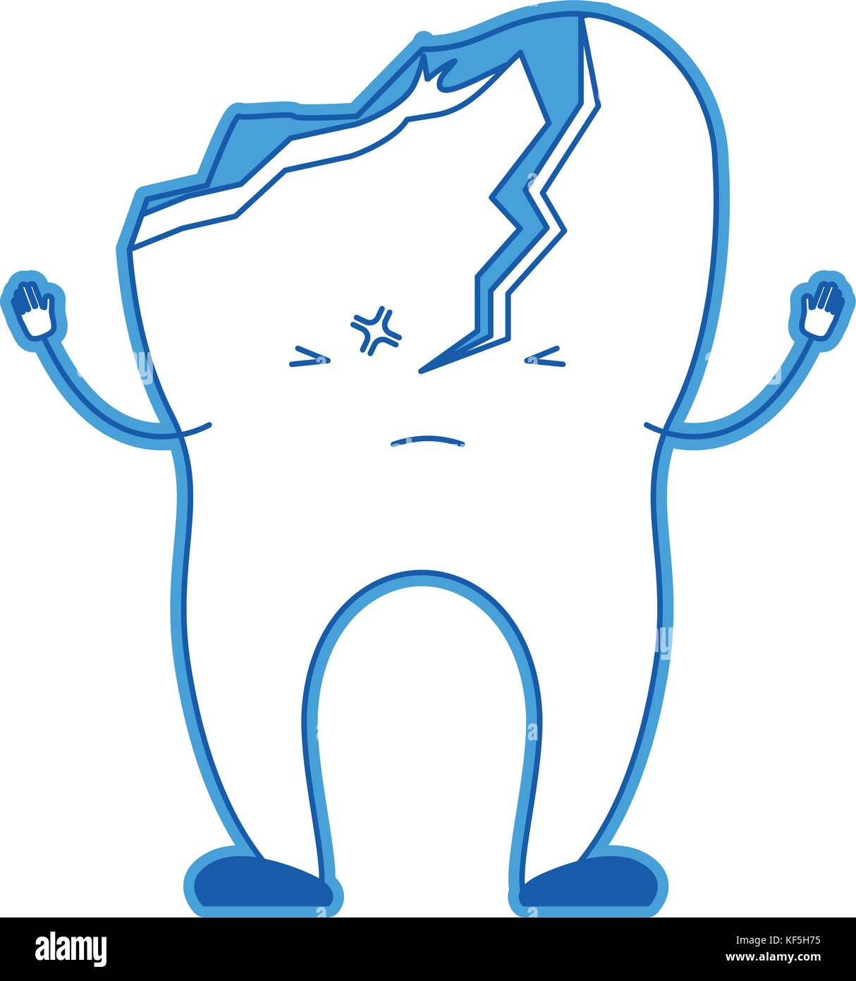 Tooth broken Stock Vector Images - Alamy