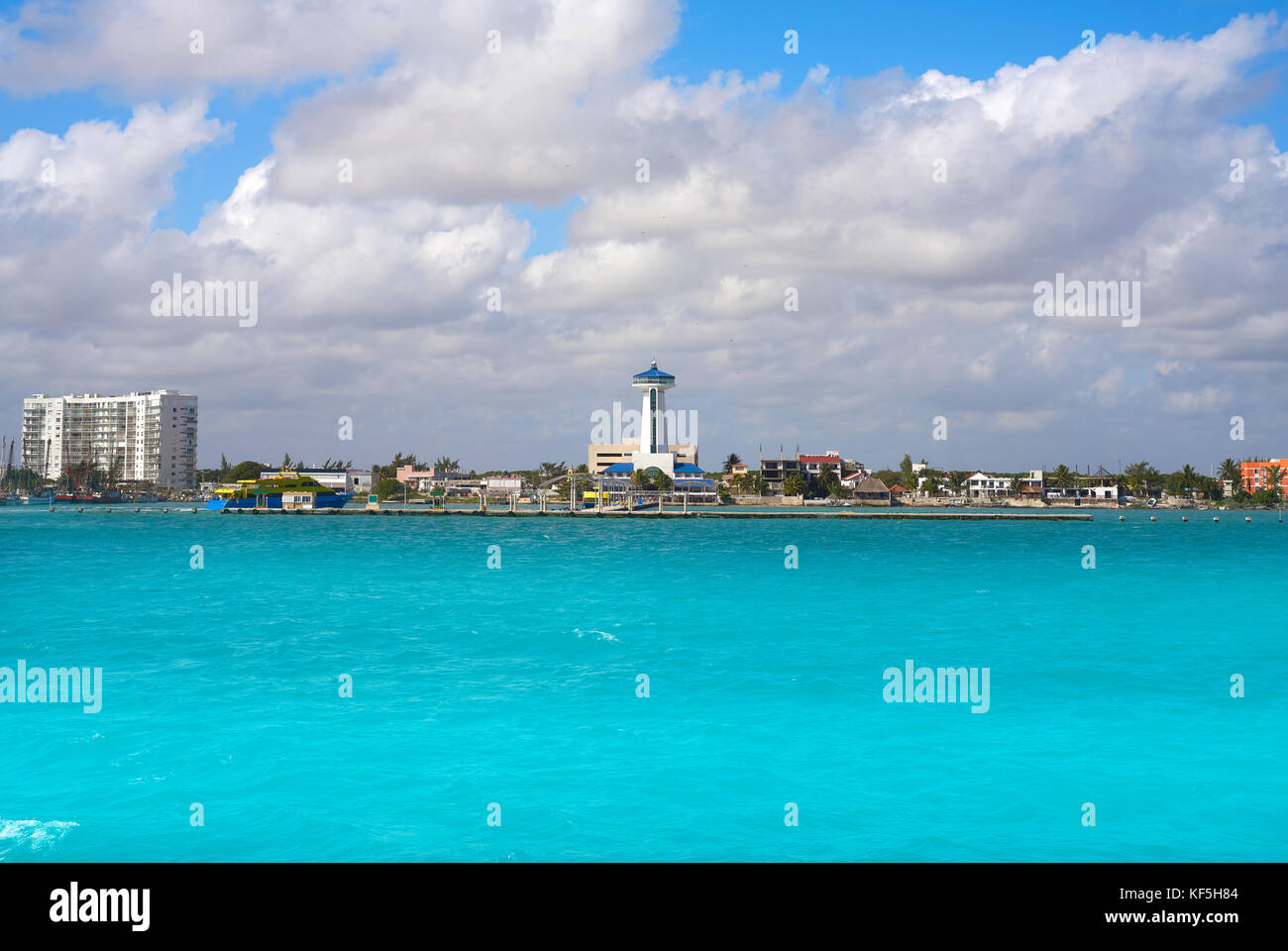 Puerto Juarez port in Cancun at Riviera Maya of Mexico Stock Photo - Alamy