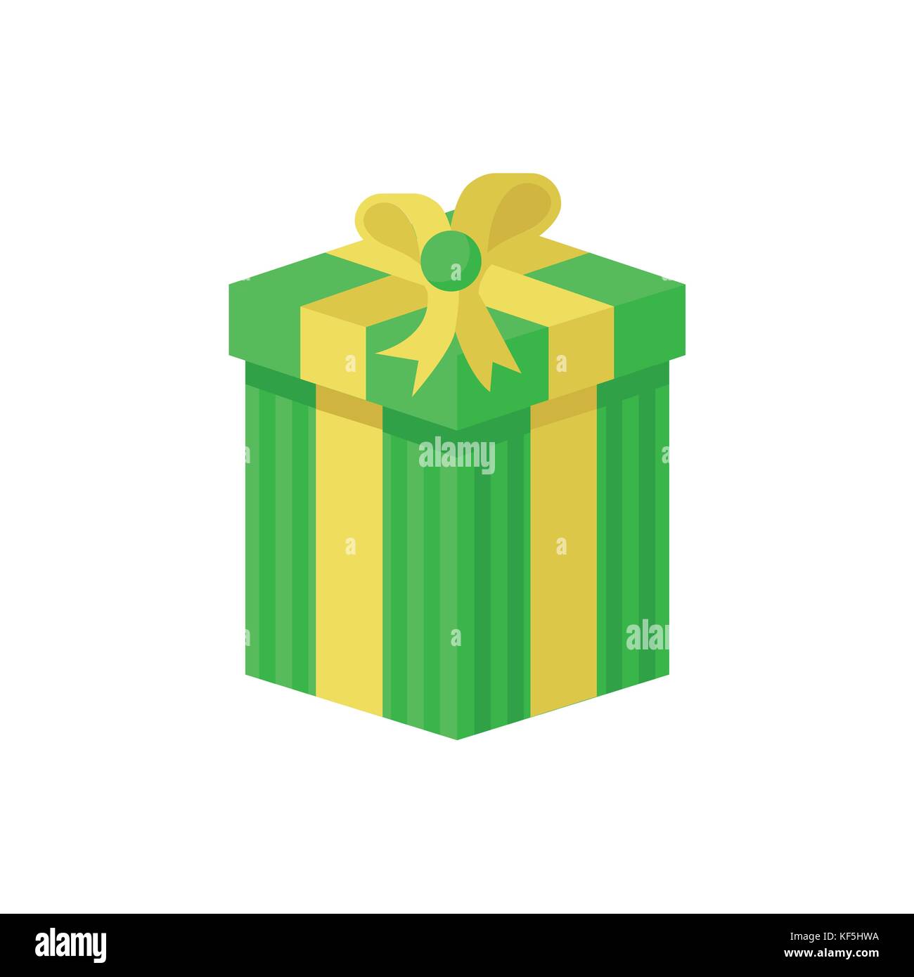 Green Gift Box Stock Vector Image & Art - Alamy