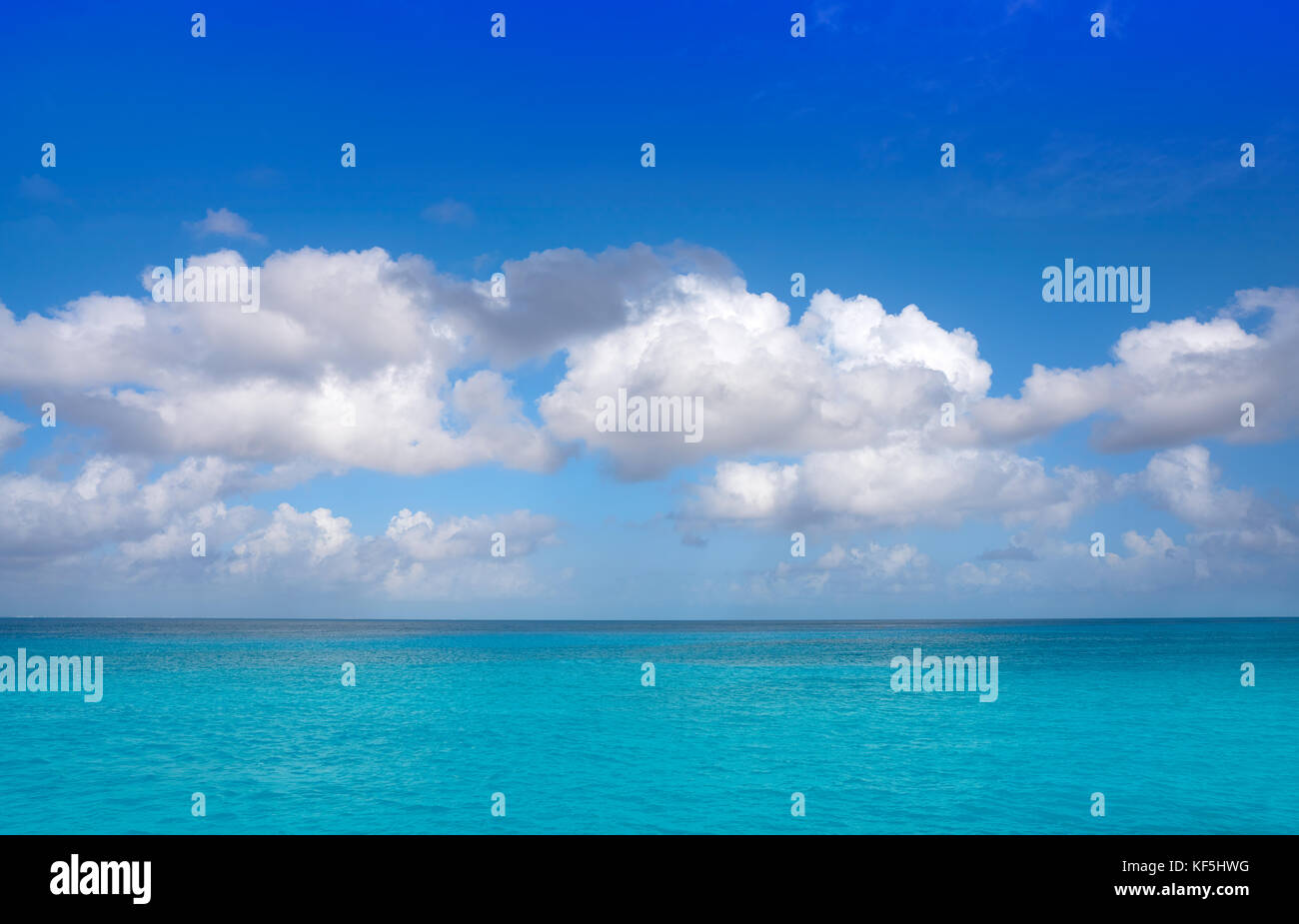 Caribbean perfect turquoise water texture in Mexico Mayan Riviera Stock ...