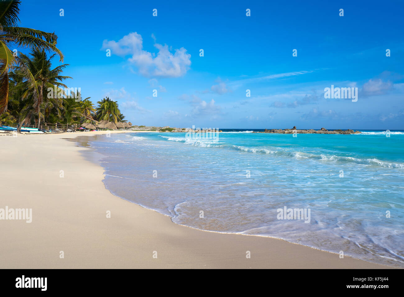 Chen Rio beach Cozumel island in Riviera Maya of Mayan Mexico Stock ...