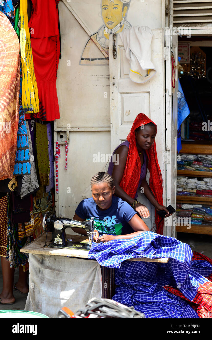 A local tailor in Moshi, Tanzania Stock Photo - Alamy