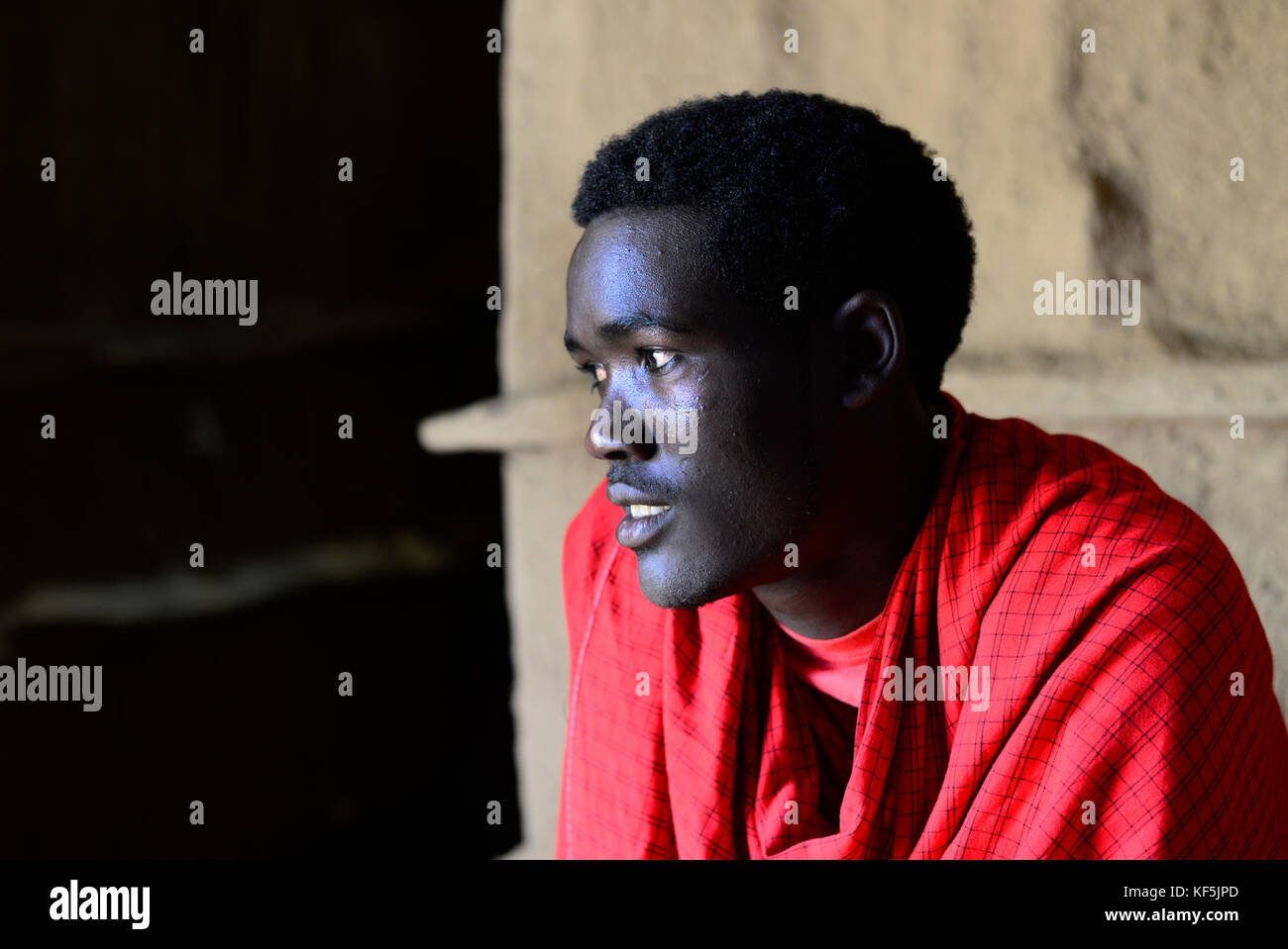 Portrait of a handsome Maasai man Stock Photo - Alamy