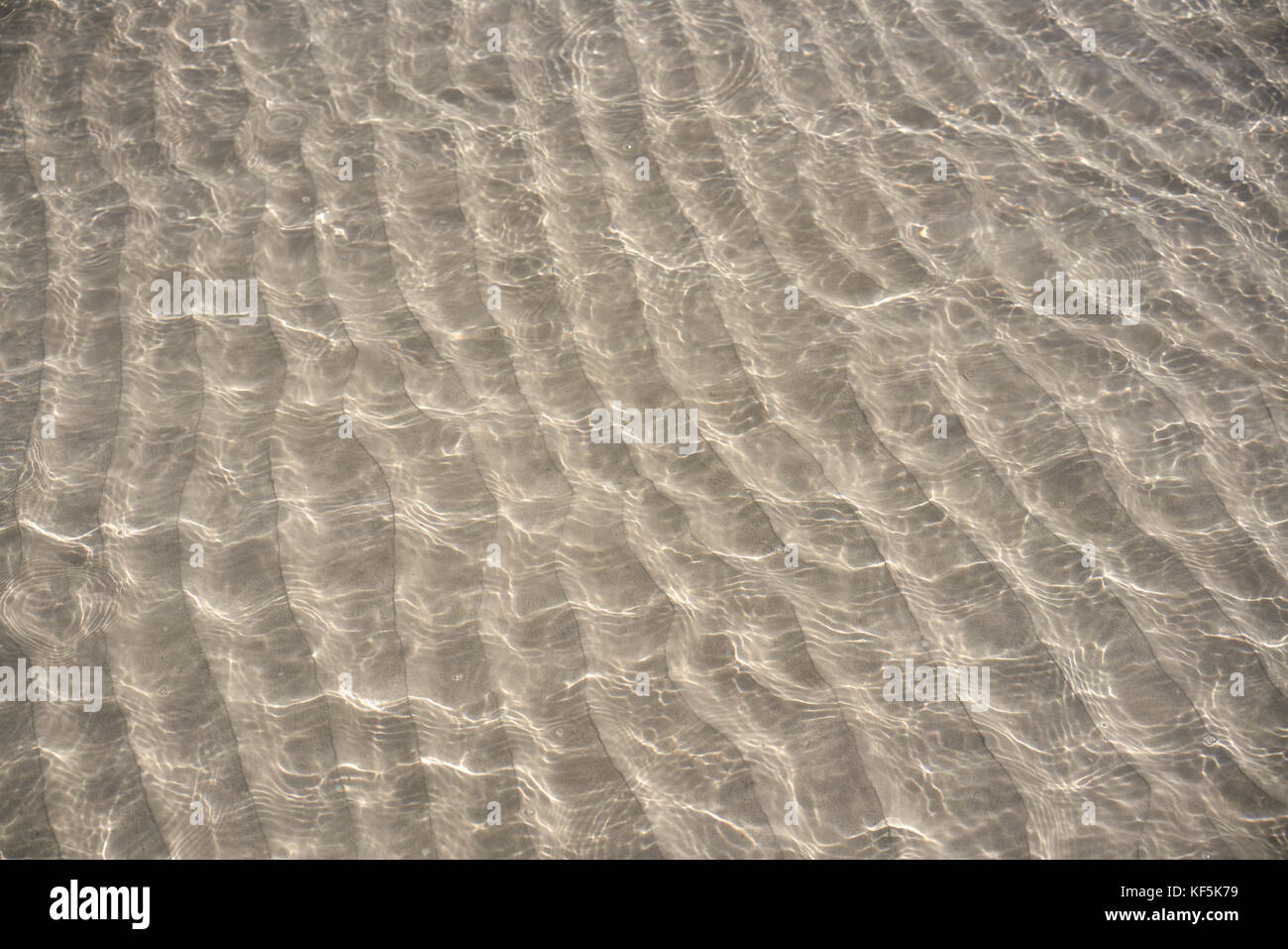 Caribbean transparent water beach reflections in shallow white sand ...
