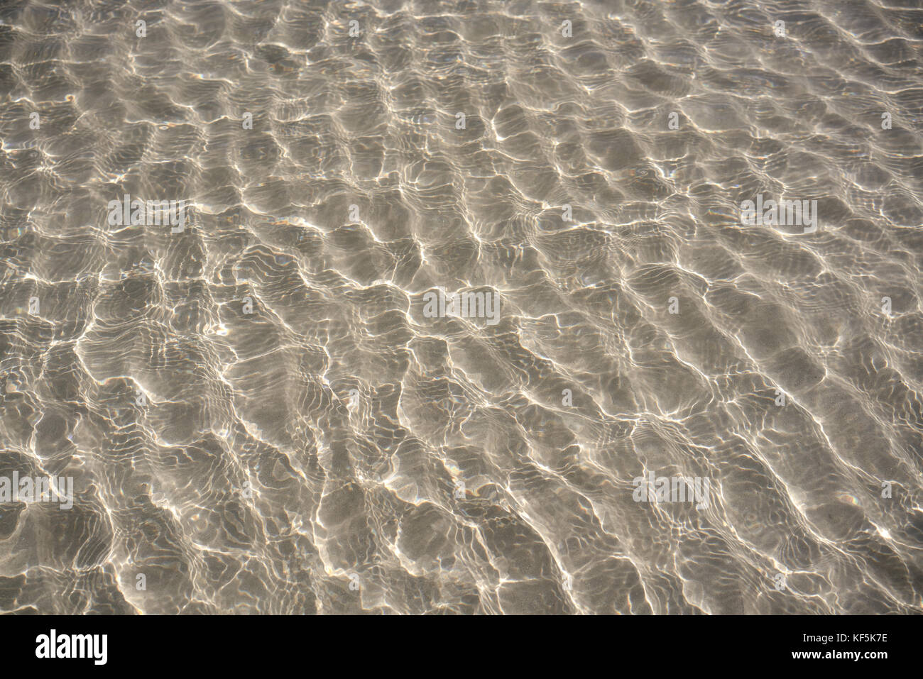 Caribbean transparent water beach reflections in shallow white sand ...