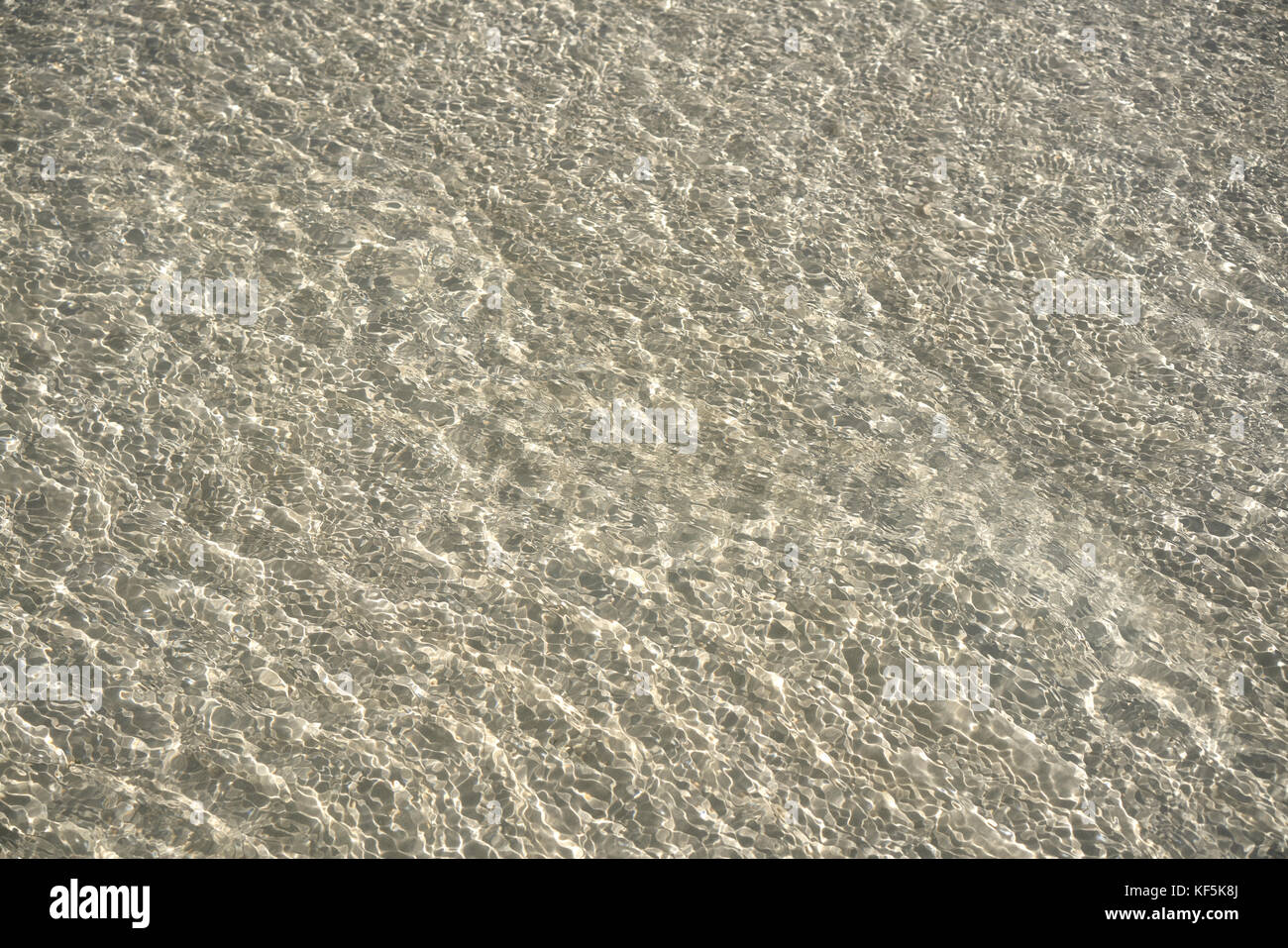 Caribbean transparent water beach reflections in shallow white sand ...
