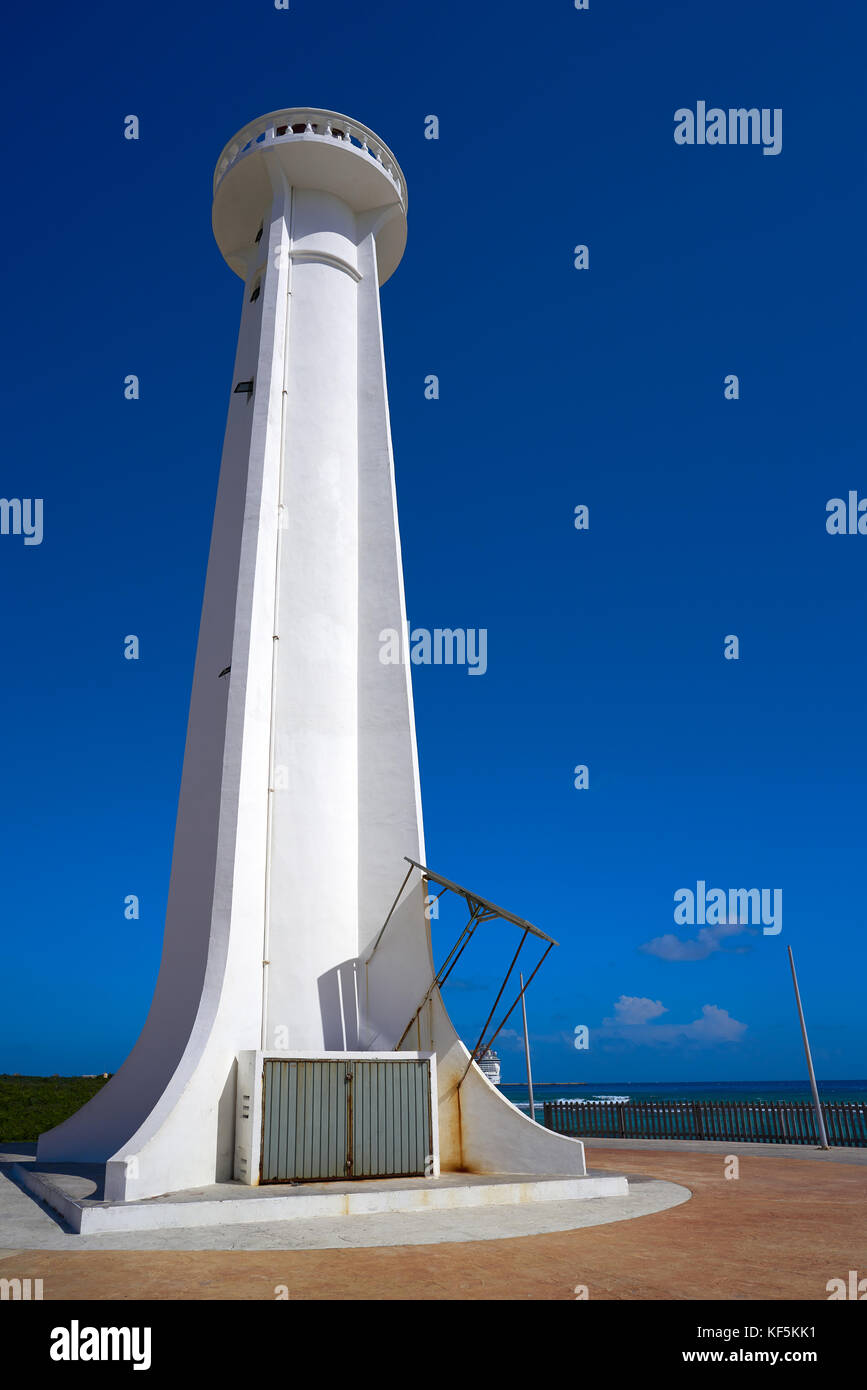 Mahahual lighthouse in Costa Maya of Mayan Mexico Stock Photo - Alamy