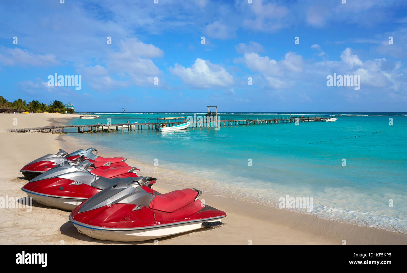 Mahahual Caribbean beach in Costa Maya of Mayan Mexico Stock Photo - Alamy