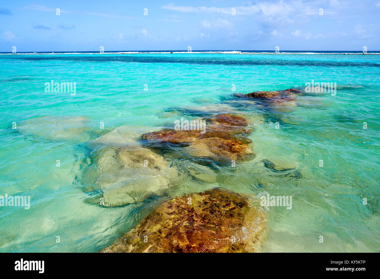 Mahahual Caribbean beach in Costa Maya of Mayan Mexico Stock Photo - Alamy