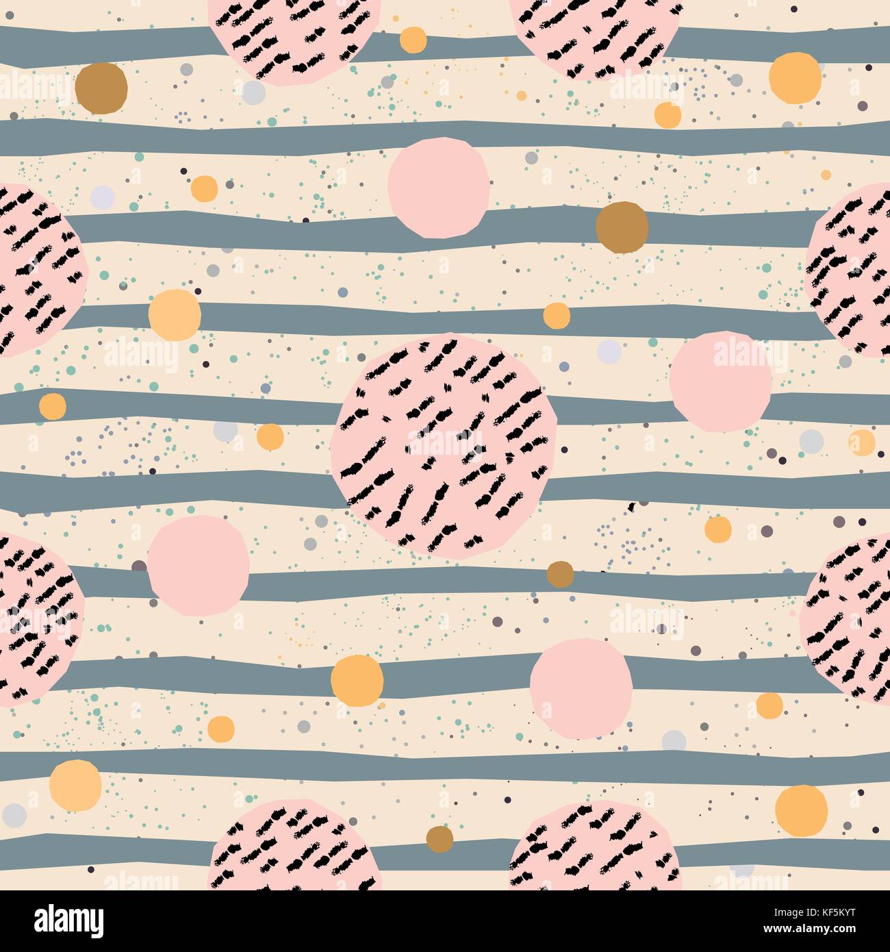 Cute Seamless Pattern with colorful ball on paper background with ...