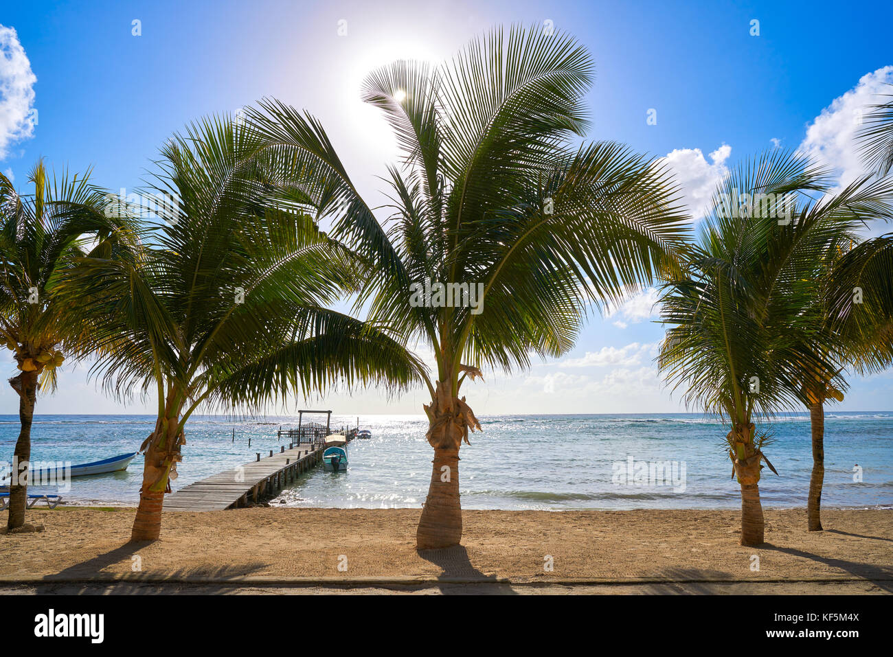 Mahahual Caribbean beach in Costa Maya of Mayan Mexico Stock Photo - Alamy
