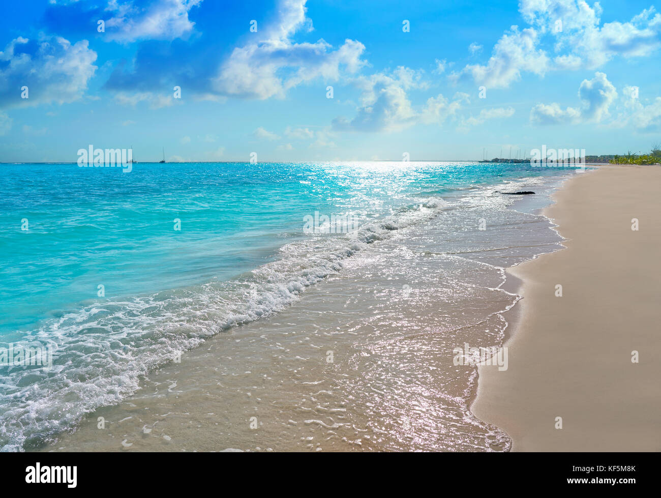 Riviera Maya Caribbean beach turquoise in Mayan Mexico Stock Photo - Alamy