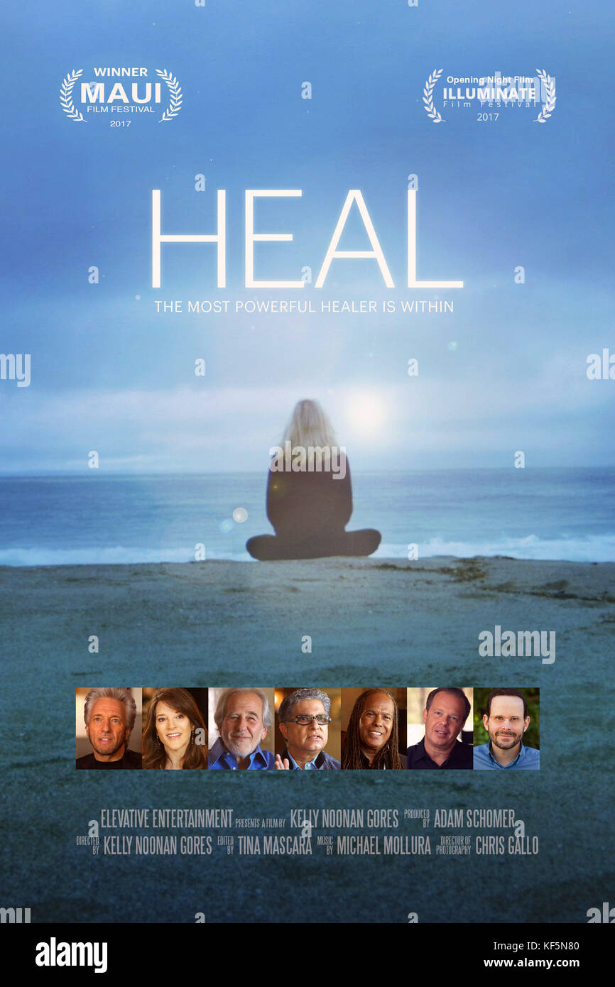 HEAL, US poster, from left, Gregg Braden, Marianne Williamson, Bruce ...