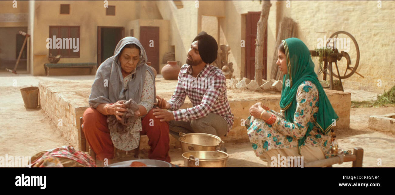 NIKKA ZAILDAR 2, from left: Nirmal Rishi, Ammy Virk, Sonam Bajwa, 2017 ...