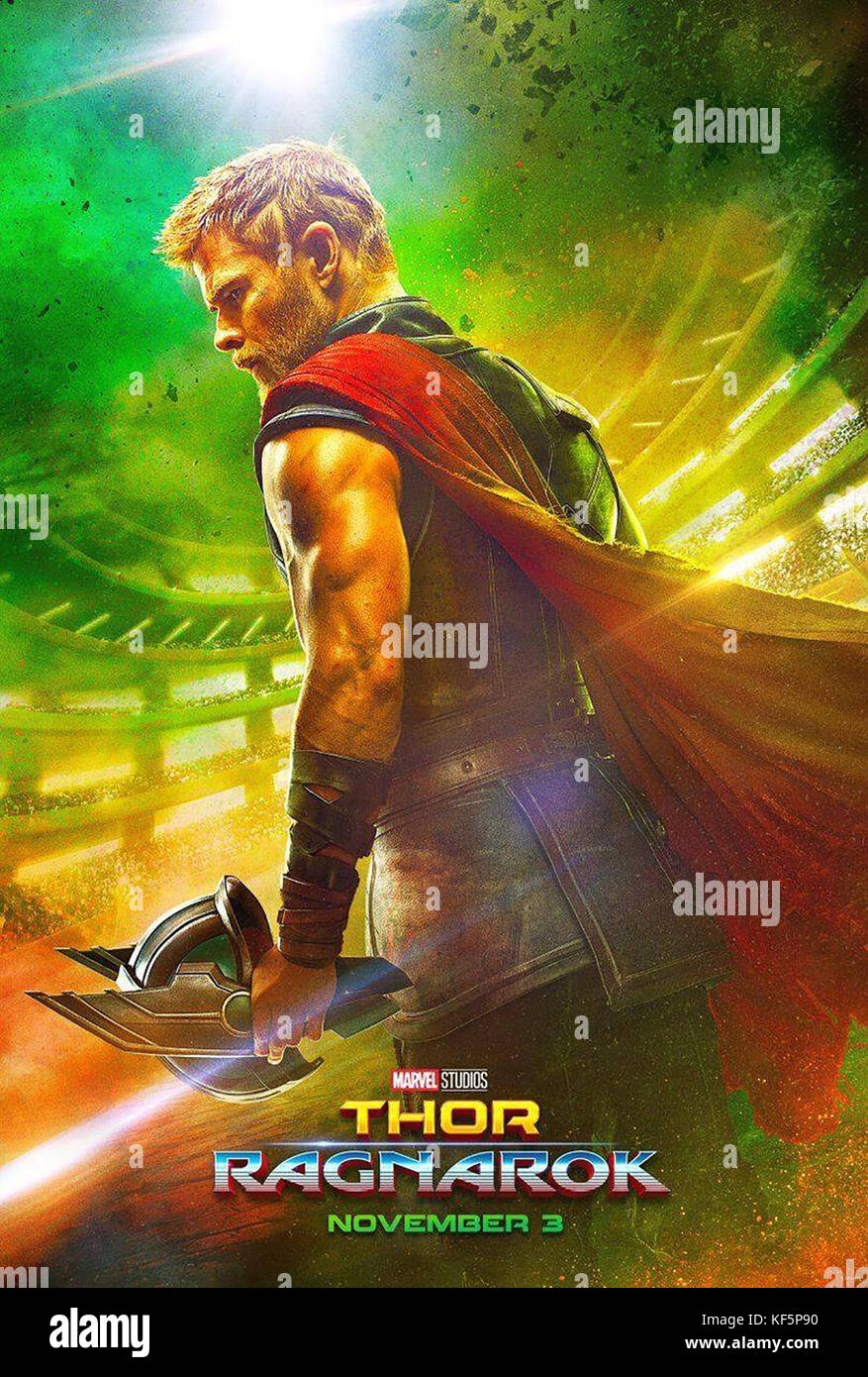 THOR: RAGNAROK, US poster, Chris Hemsworth as Thor, 2017. ©Walt Disney ...