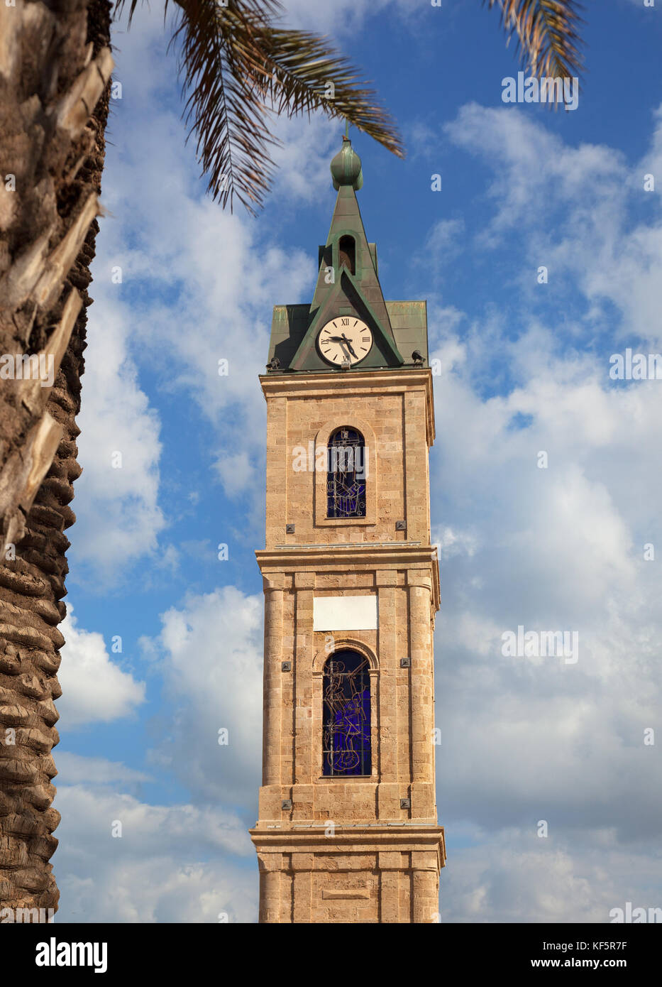 Clock tower on Yefet street in the old Jaffa Stock Photo - Alamy