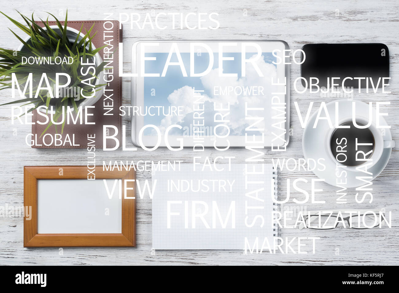 Modern workplace concept Stock Photo - Alamy