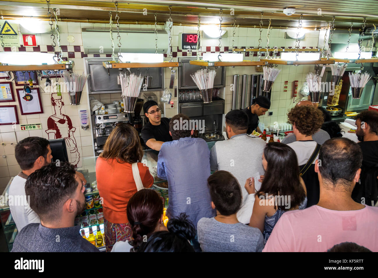 Crowded Restaurant Line
